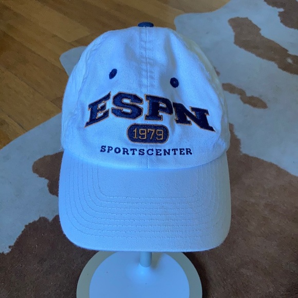 Accessories | Kids Espn Hat White And Navy Blue | Poshmark